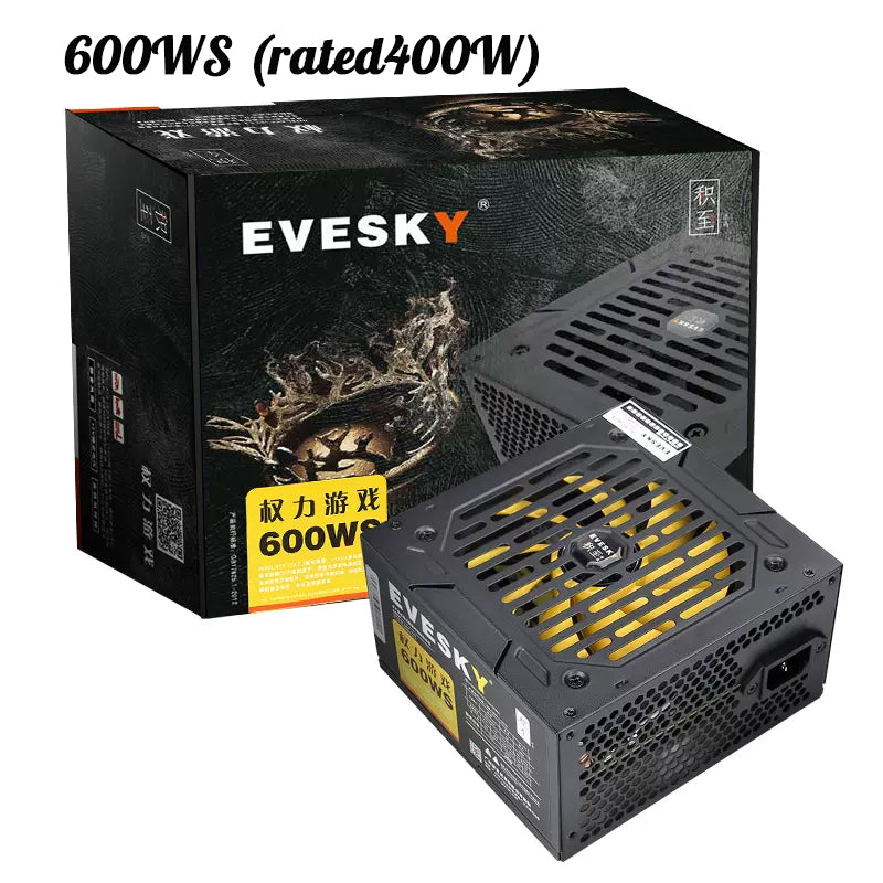 EVESKY computer power supply desktop power supply 600WS computer host